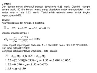 Estimasi mean | PPT