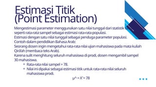 Materi Estimasi Parameter.Statistik Inferensial.pptx