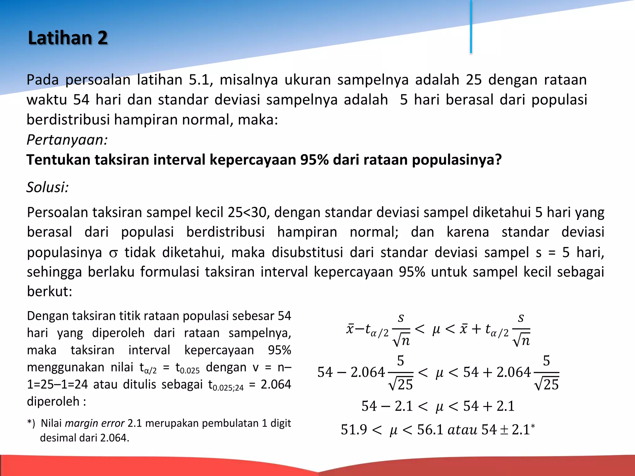 Estimasi Parameter (Teori Estimasi) | PDF
