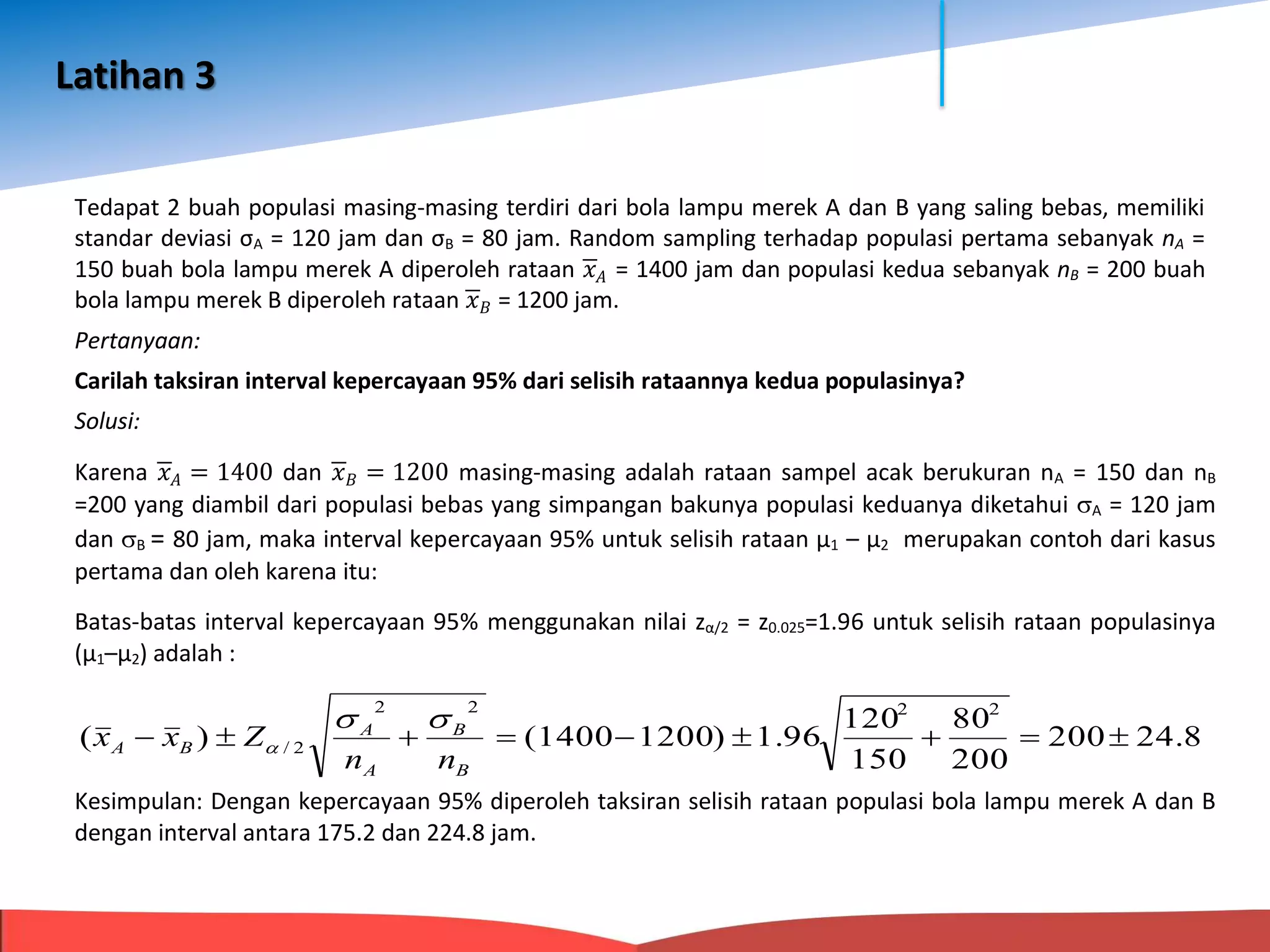 Estimasi Parameter (Teori Estimasi) | PDF