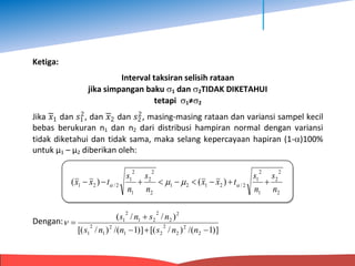 Estimasi Parameter (Teori Estimasi) | PDF