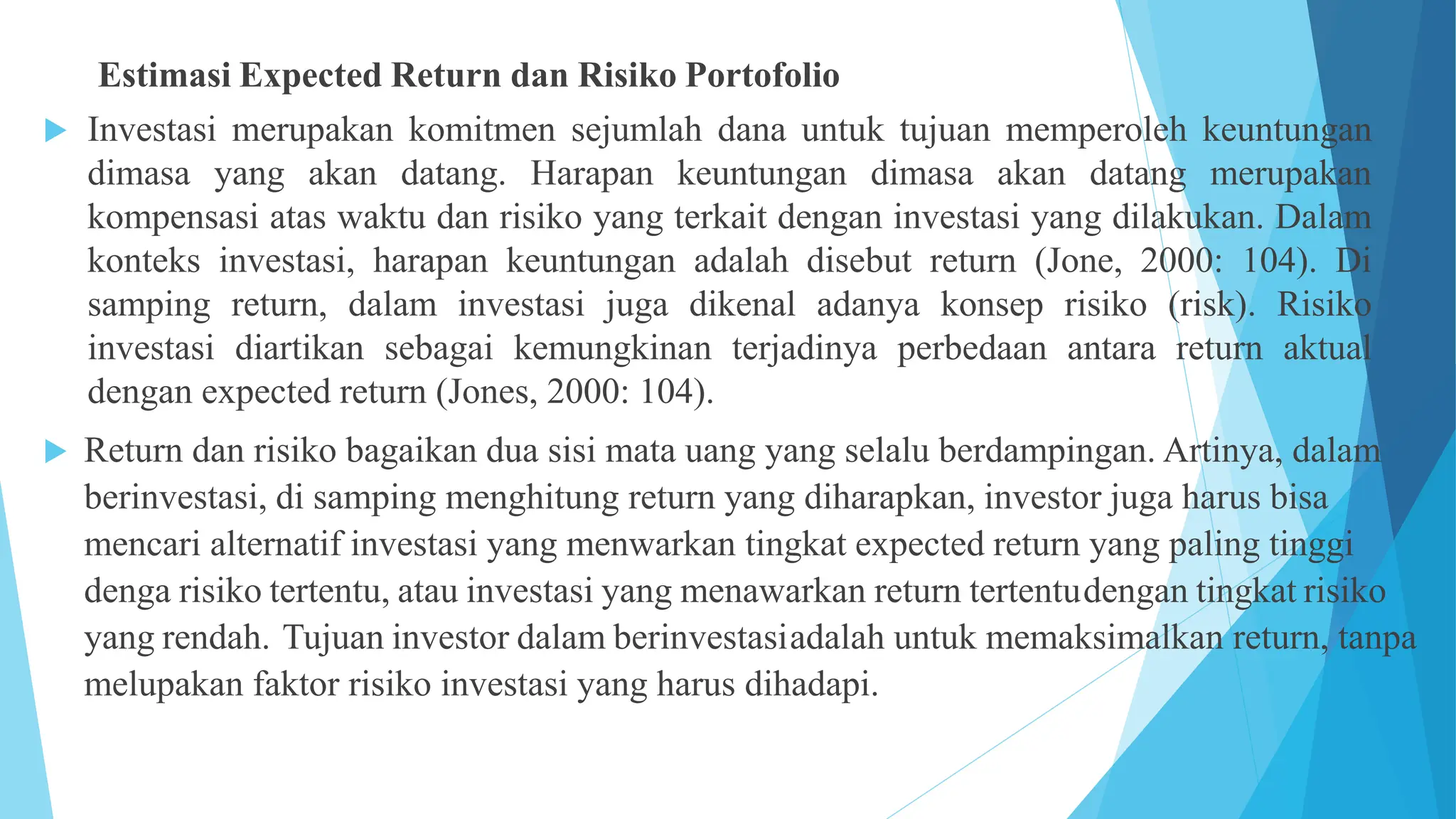 Estimasi Perhitungan Return dan Risiko Portofolio PPT.pptx
