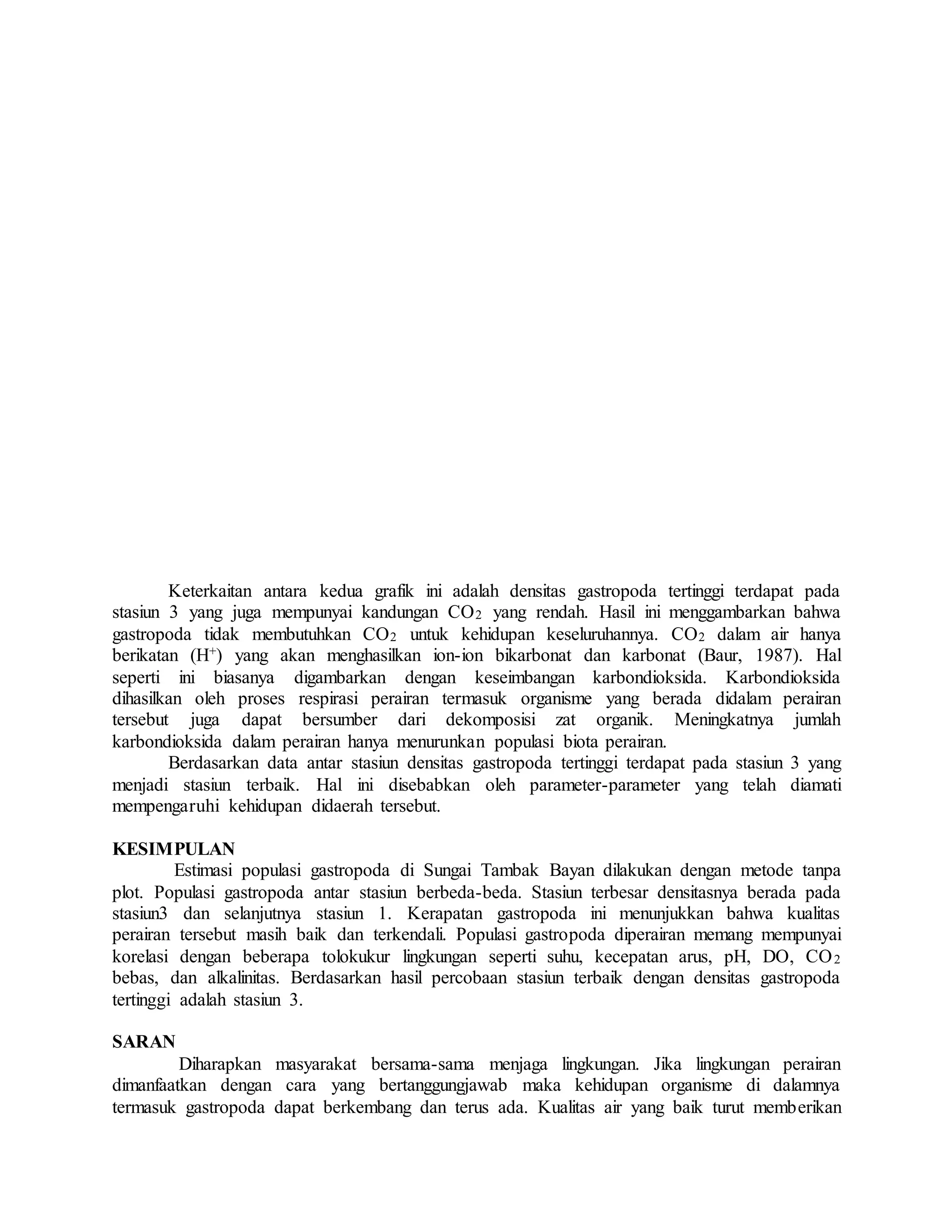 Estimasi populasi gastropoda 1 | PDF