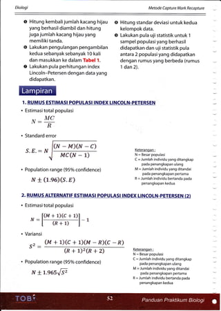 Estimasi populasi i | PDF