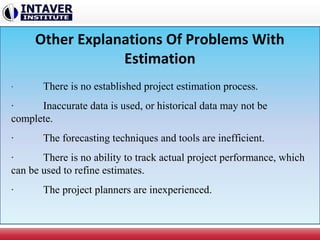 Estimations in Project Management | PPT