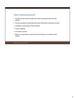 Estimate activity duration | PDF
