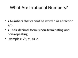 Estimate Irrational Numbers Grade 8.pptx