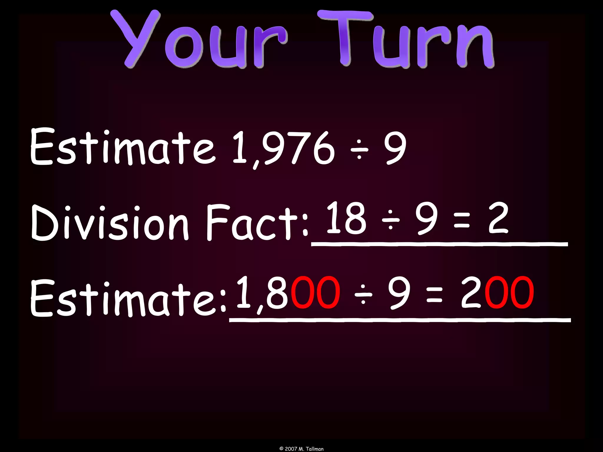 Estimate quotients 4 | PPT