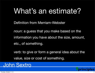 Estimates and Affinity Estimation | PDF