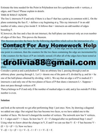 Estimate the time needed for the Point in Polyhedron test for a poly.pdf