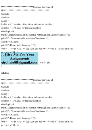 Estimate the value of PI.pdf