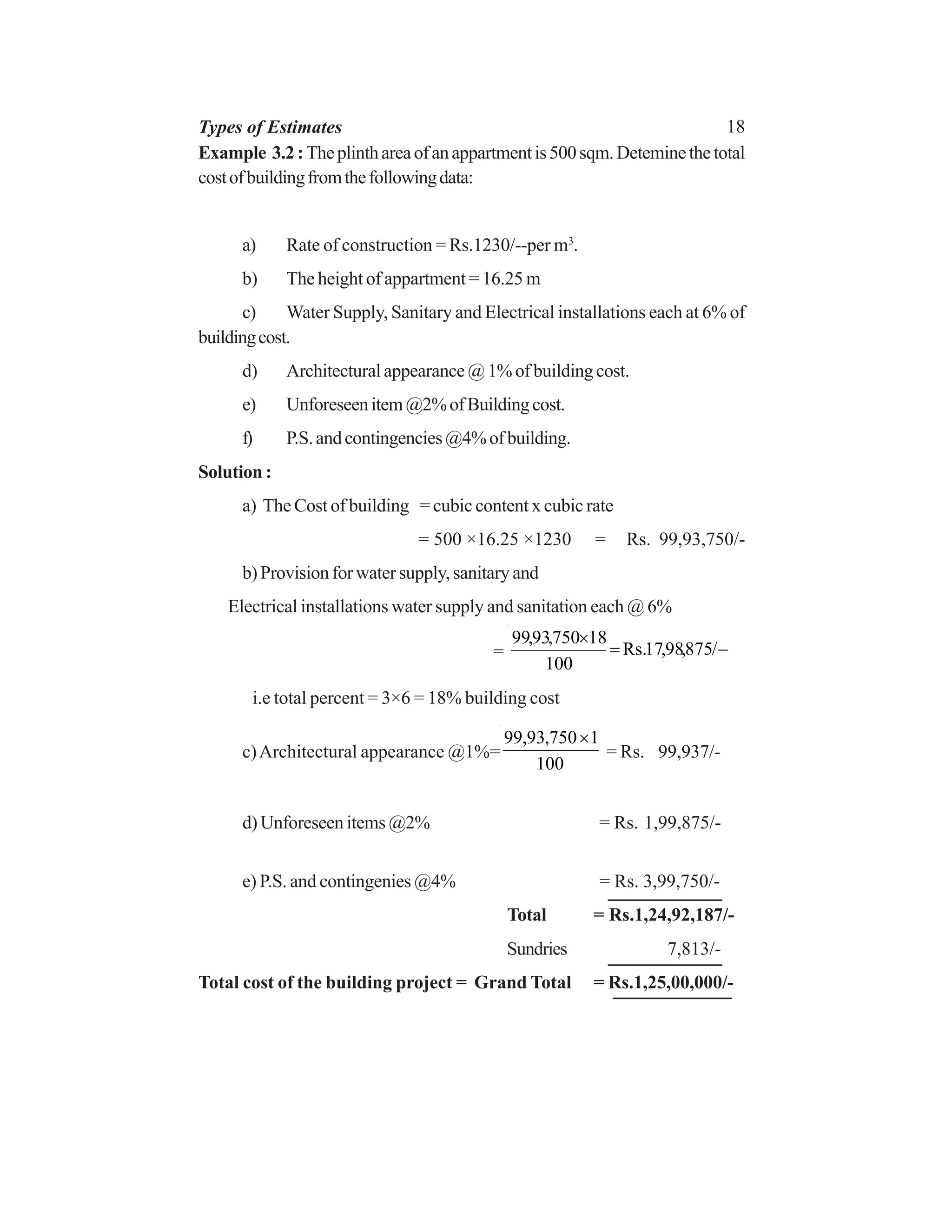 Estimating and-costing | PDF