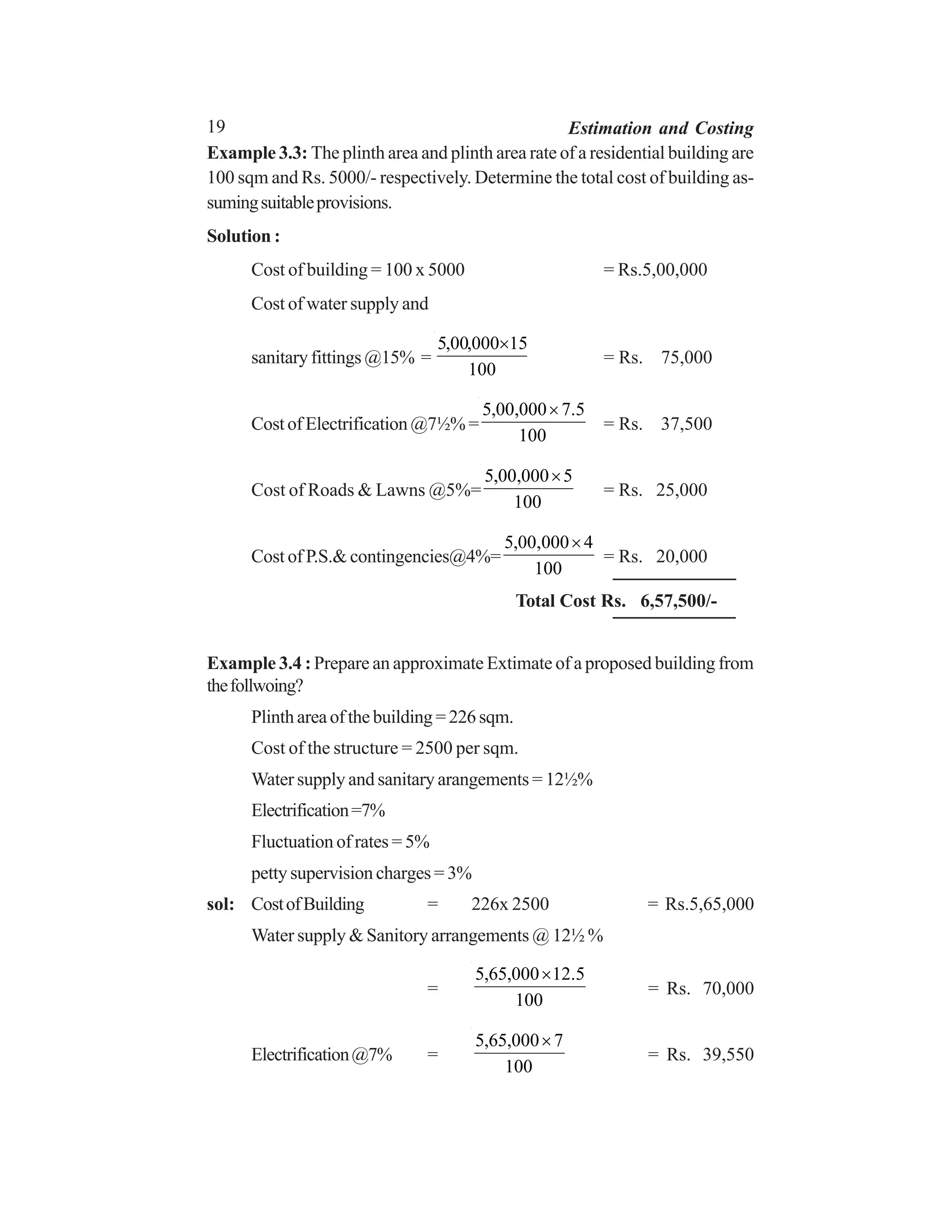 Estimating and-costing | PDF