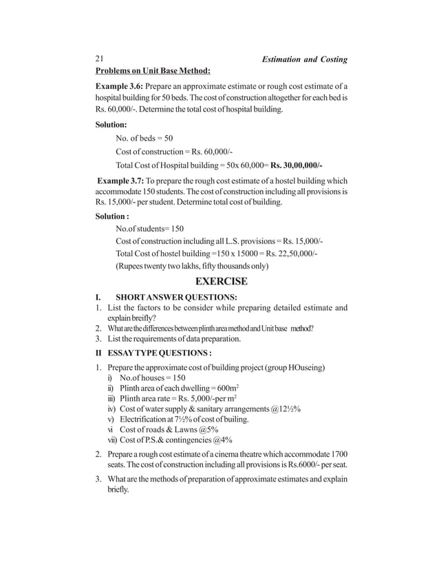 Estimating and-costing | PDF