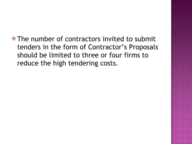 Estimating and Tendering methods for Construction Work | PPT ...