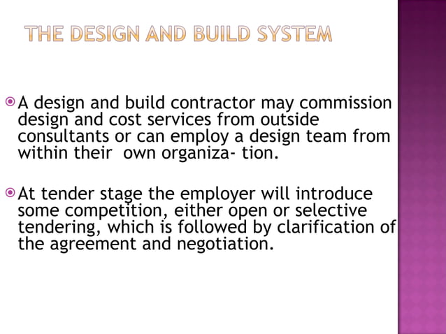 Estimating and Tendering methods for Construction Work Estimating and Tendering methods for Construction Work