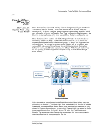 Estimating the Cost of a GIS in the Amazon Cloud | PDF