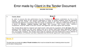 Tender Presentation ( Estimating ) | PPTX