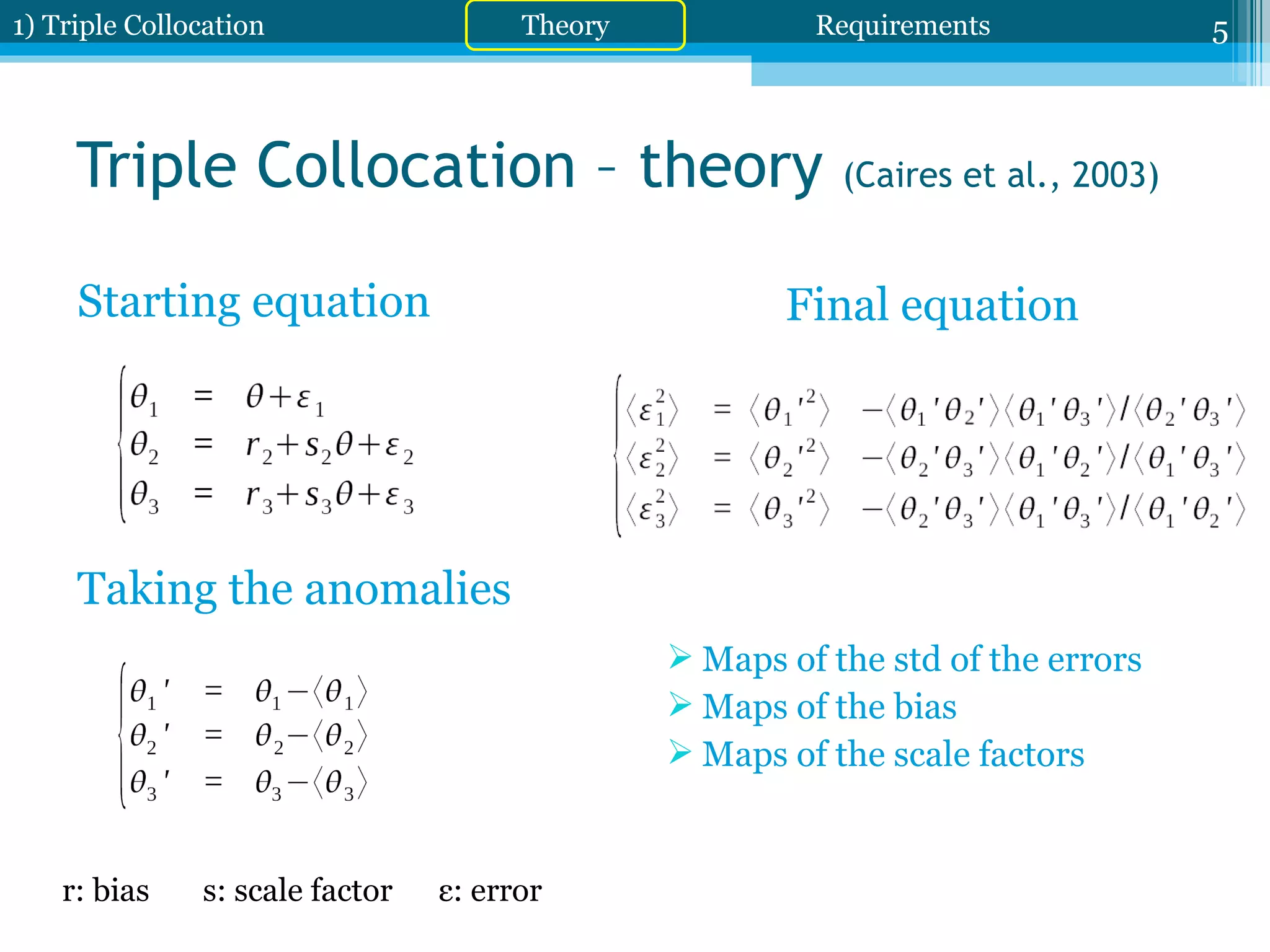 Estimating SMOS error structure using triple collocation.ppt
