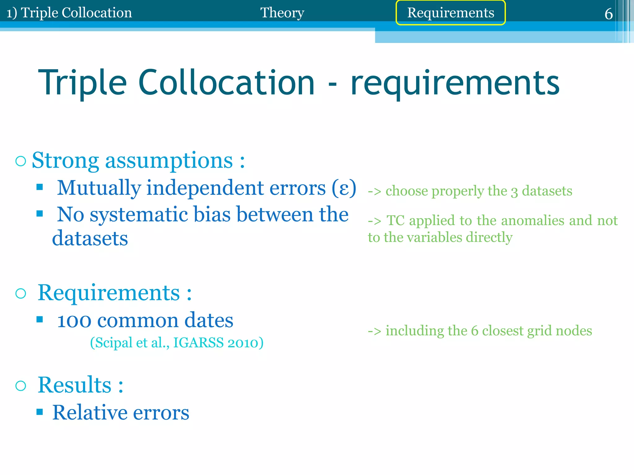 Estimating Smos Error Structure Using Triple Collocationppt
