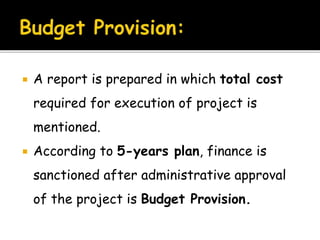 Estimating, administrative approval, technical sanction, budget ...