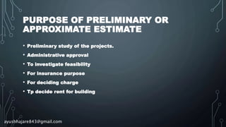 Estimating and costing | PPTX