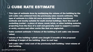 Estimating and costing | PPTX