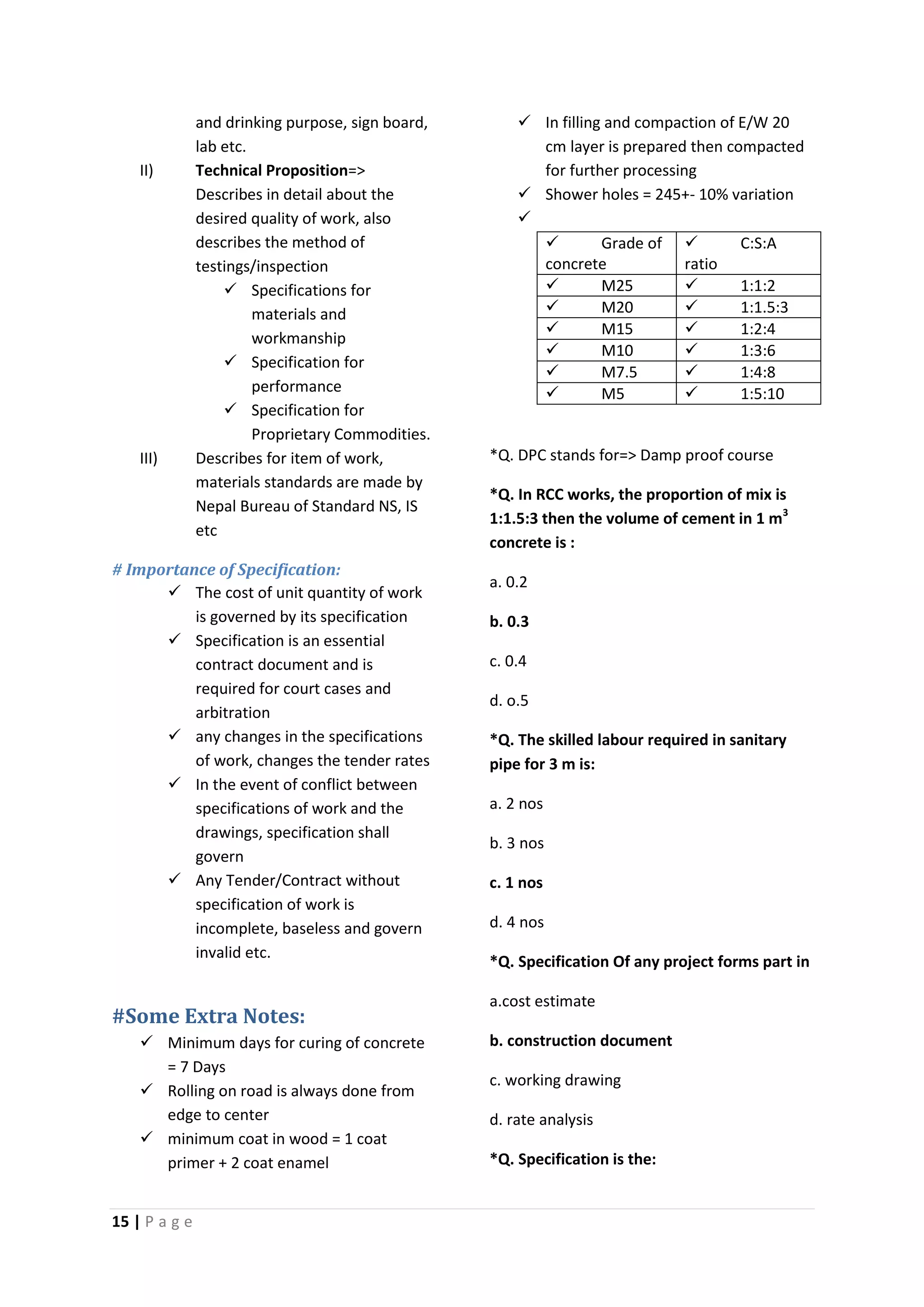 Estimating and costing complete note | PDF