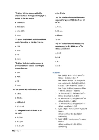 Estimating and costing complete note | PDF