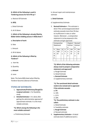 Estimating and costing complete note | PDF