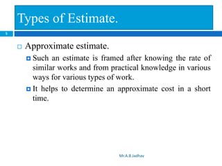 estimating and costing introduction ppt.pptx