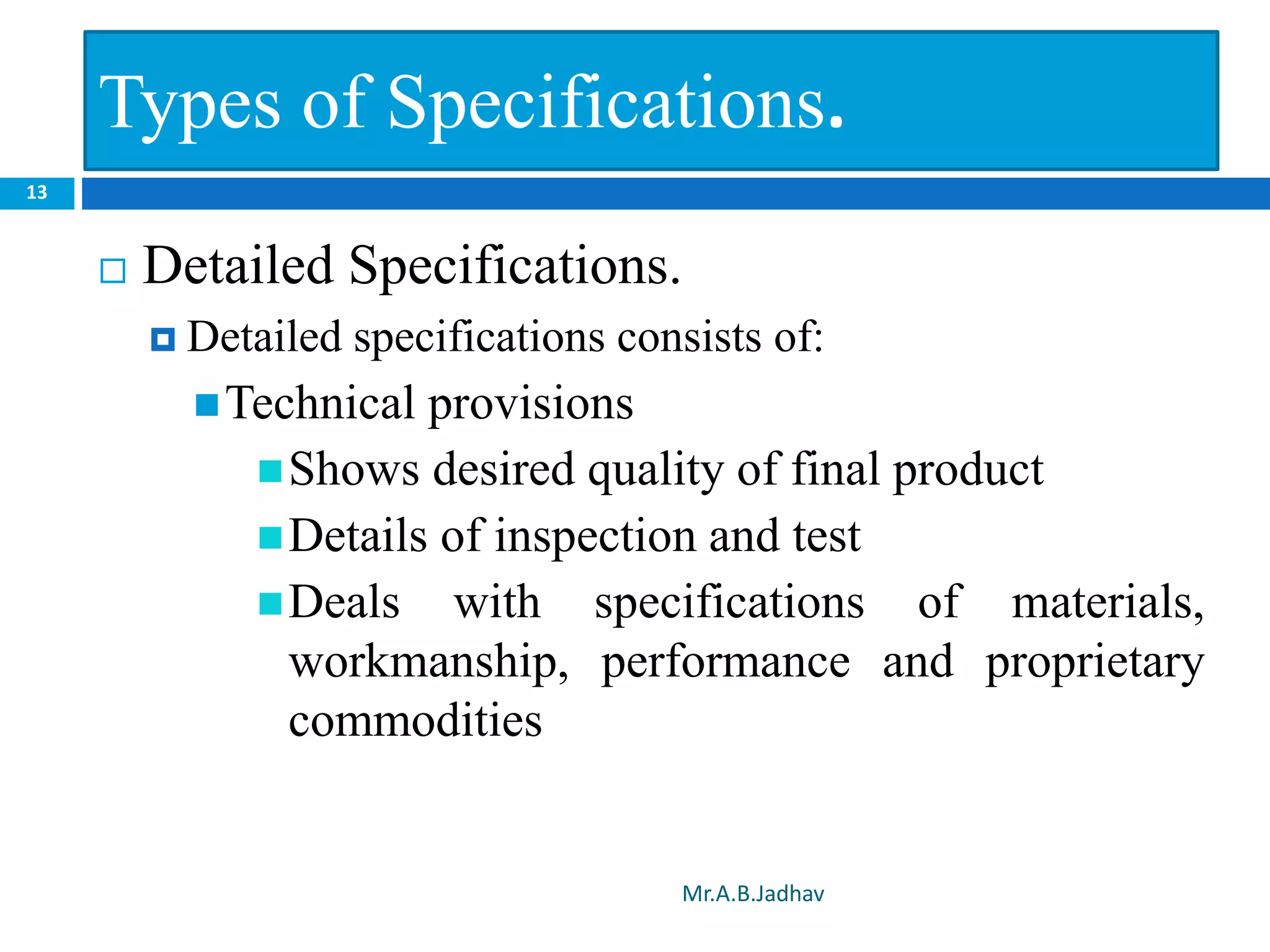 estimating and costing specification ppt -.pptx