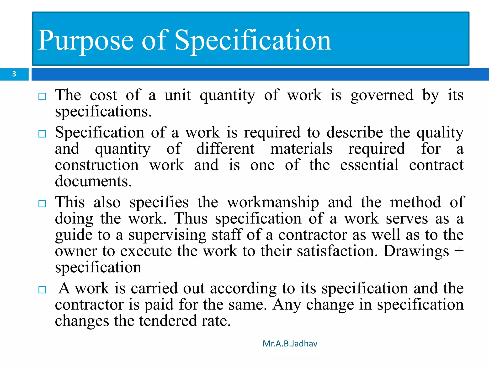estimating and costing specification ppt -.pptx