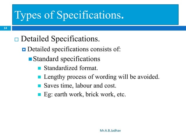 estimating and costing specification ppt -.pptx estimating and costing specification ppt -.pptx