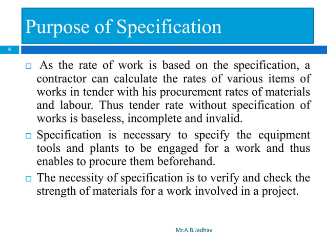 Estimating And Costing Specification Ppt Pptx Civil Engineering