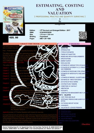 Estimating_costing_and_valuation | PDF