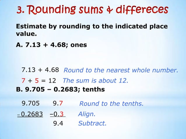 Estimating decimals | PPT