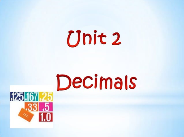 Estimating decimals | PPT