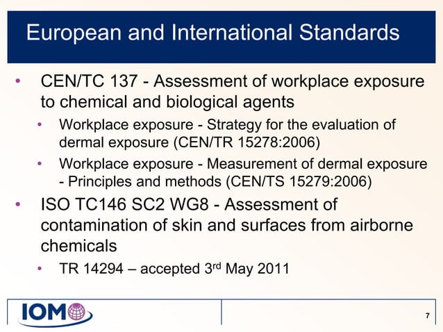 Estimating Dermal Exposure Ppt
