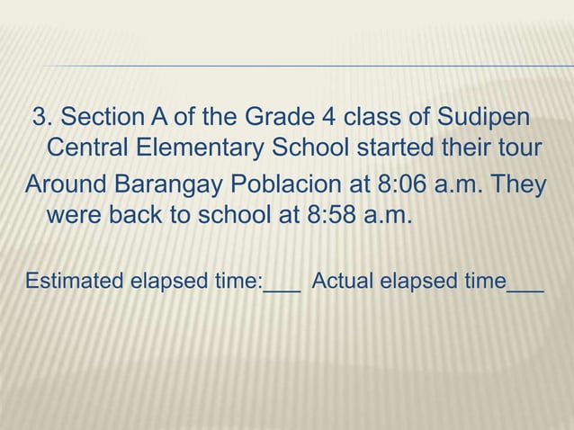 Estimating elaps | PPT