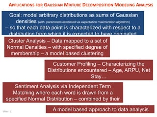 Estimating Gaussian Mixture Densities via an implemetation of the Expectaation Maximization ...