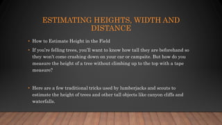 Estimating heights, width and distance | PPTX
