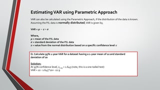 Estimating Market Risk Measures: An Introduction and Overview | PDF