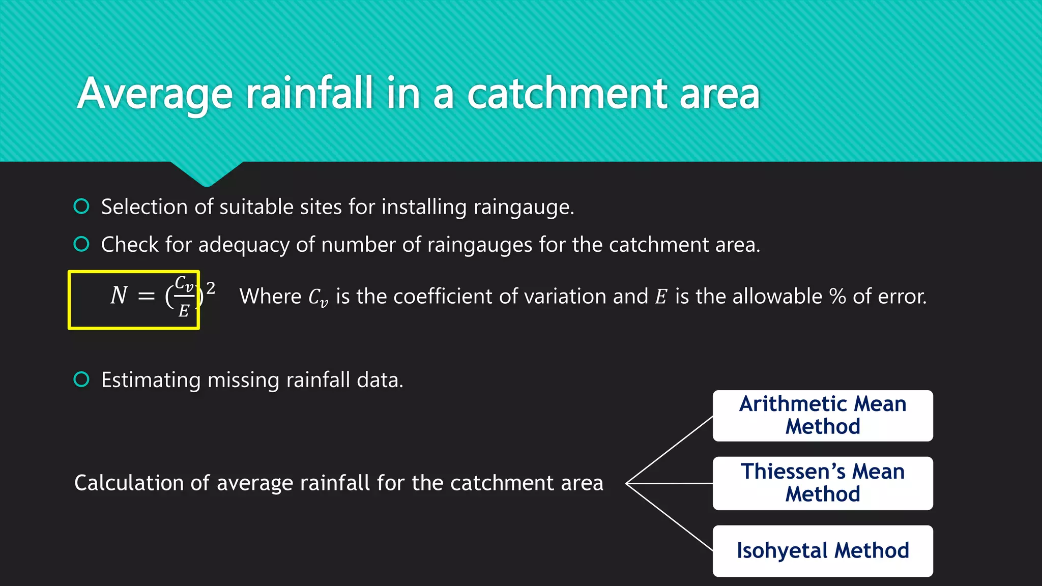 Estimating Missing Rainfall Data Pptx Weather Science