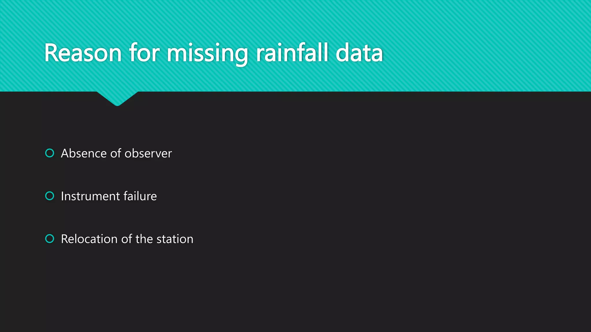 Estimating Missing Rainfall Data Pptx Weather Science