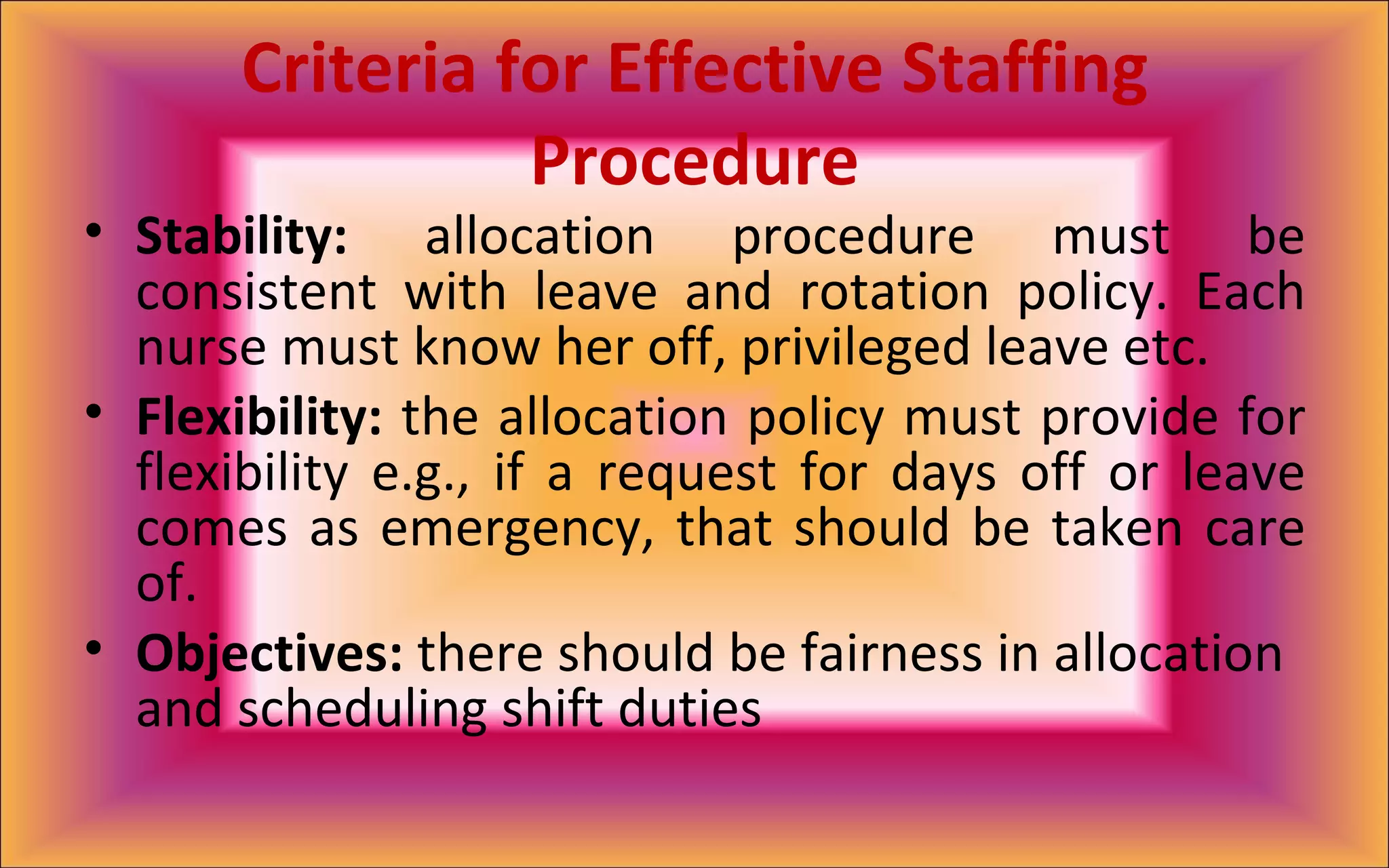 Estimating of nursing staff requirement | PPT