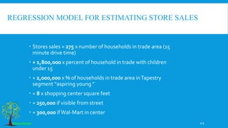 Estimating potential sales for a retail store | PPTX