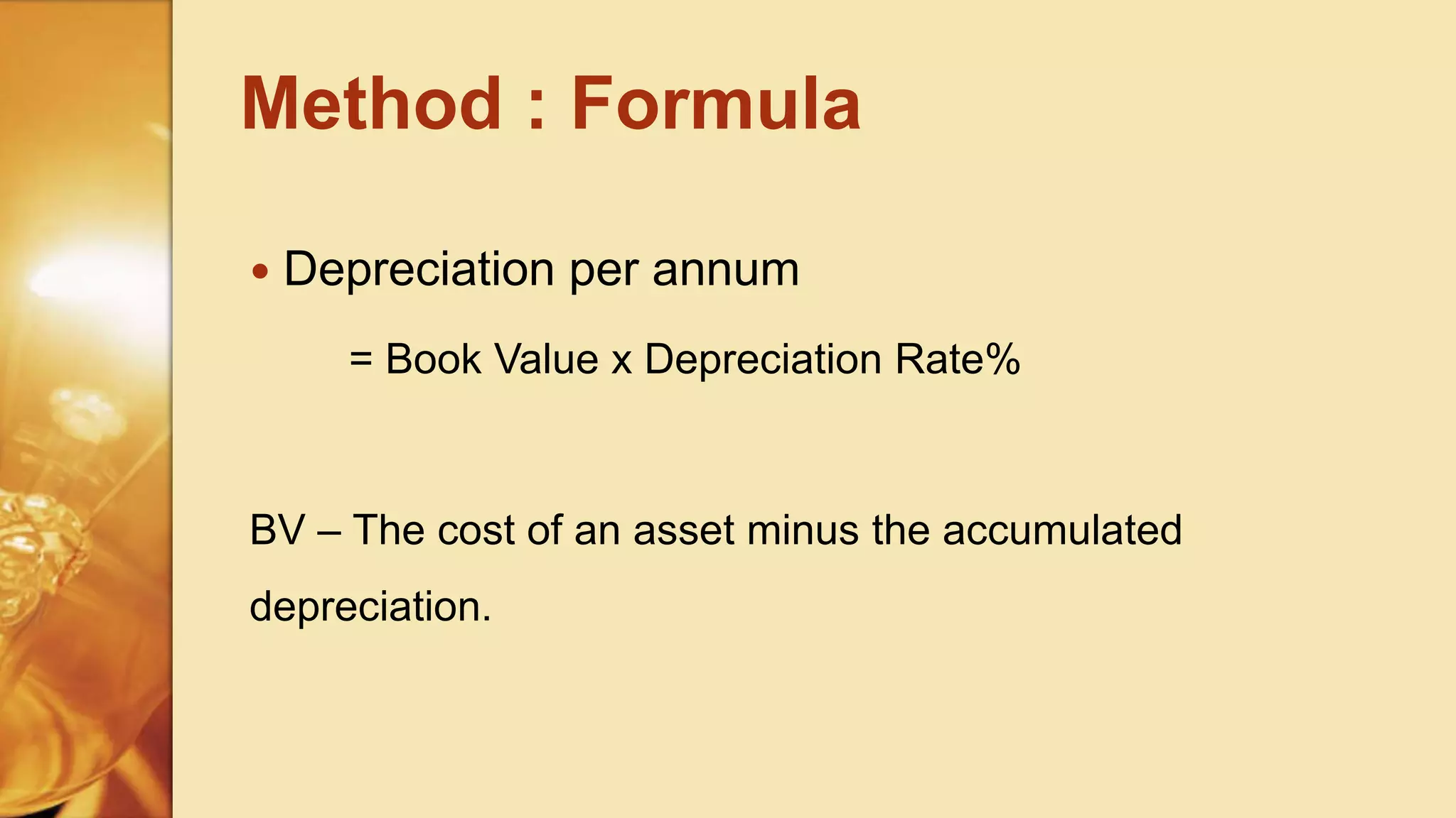 QUS 2205- Declining Balance Method | PPTX