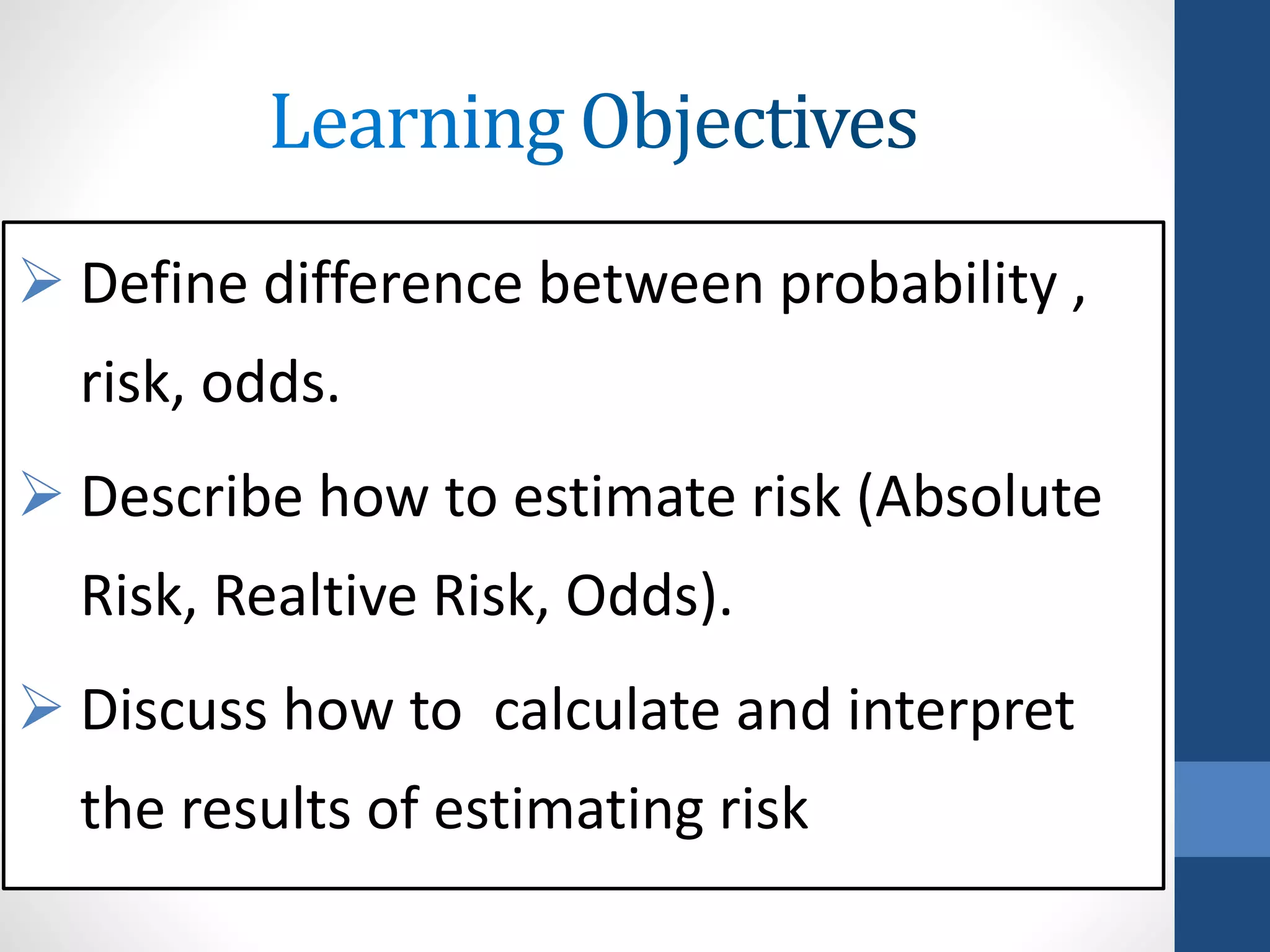 Estimating risk ,pptx | PDF