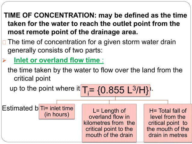 Estimating sewage discharge and peak drainage discharge | PPTX ...